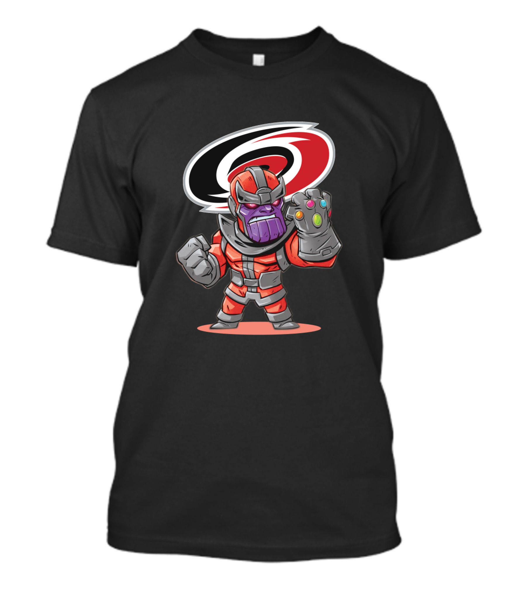 Thanos Hurricanes Mashup With Infinity Gauntlet And Carolina T-Shirt