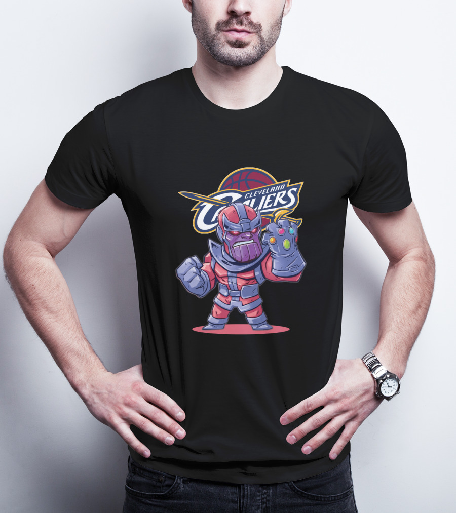 Cleveland Cavaliers Fans Thanos Infinity Gauntlet Basketball Crossover T-Shirt