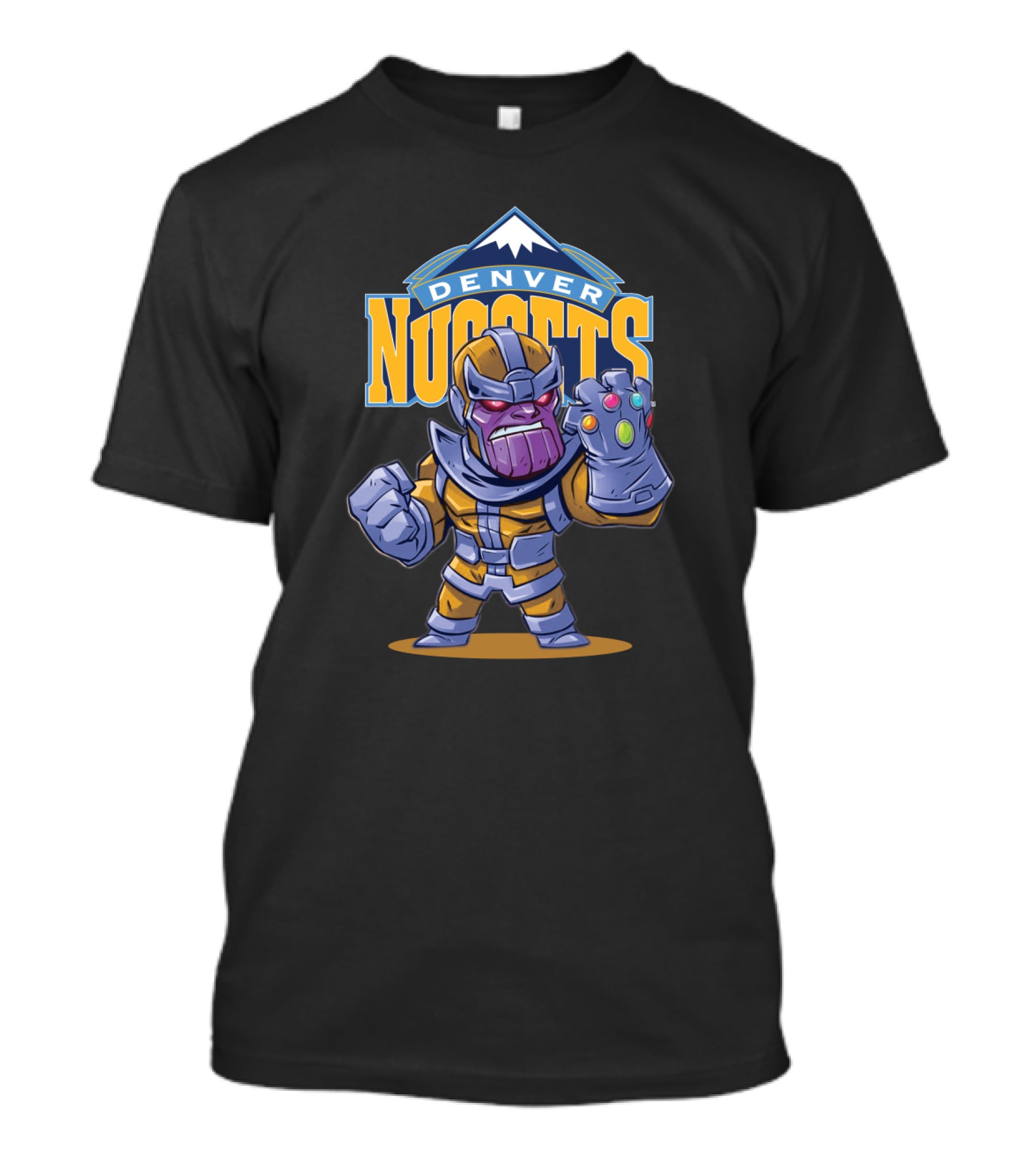 Thanos Denver Nuggets Fan Marvel Basketball Mashup T-Shirt