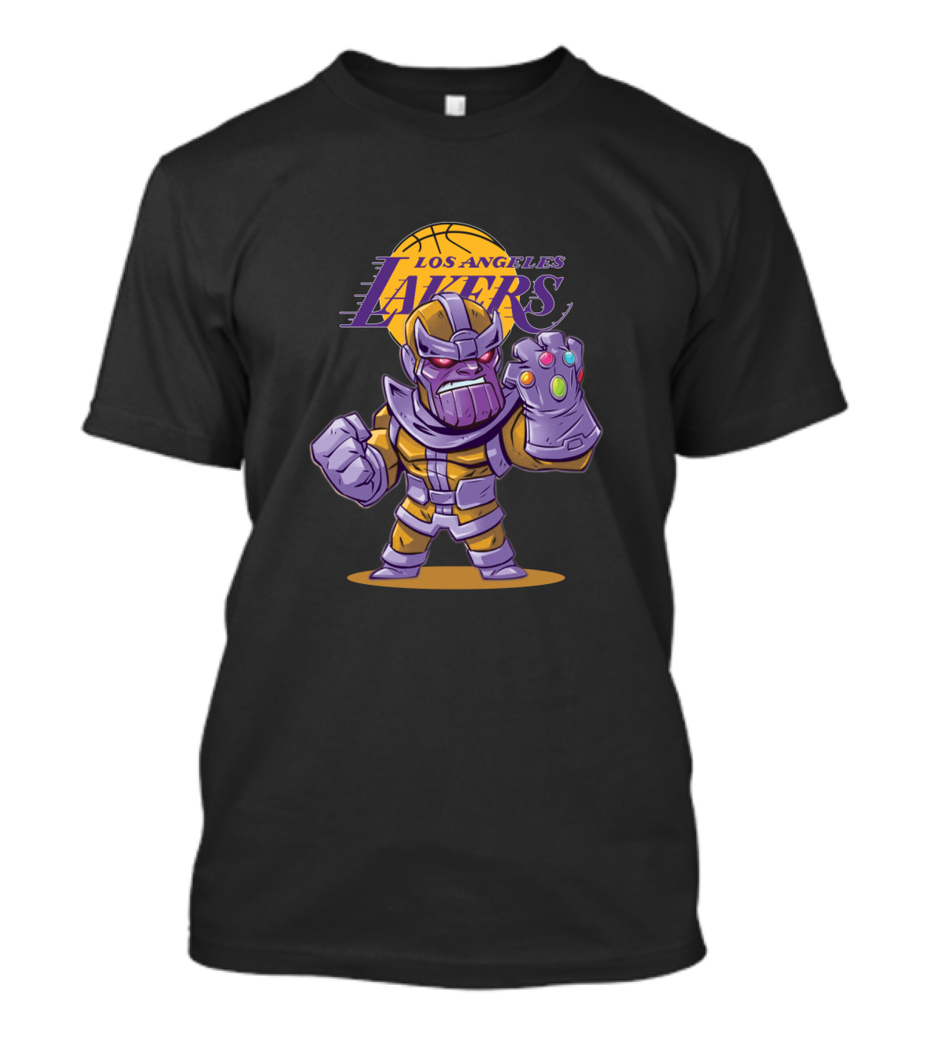 Thanos Los Angeles Lakers Basketball Fan Crossover T-Shirt