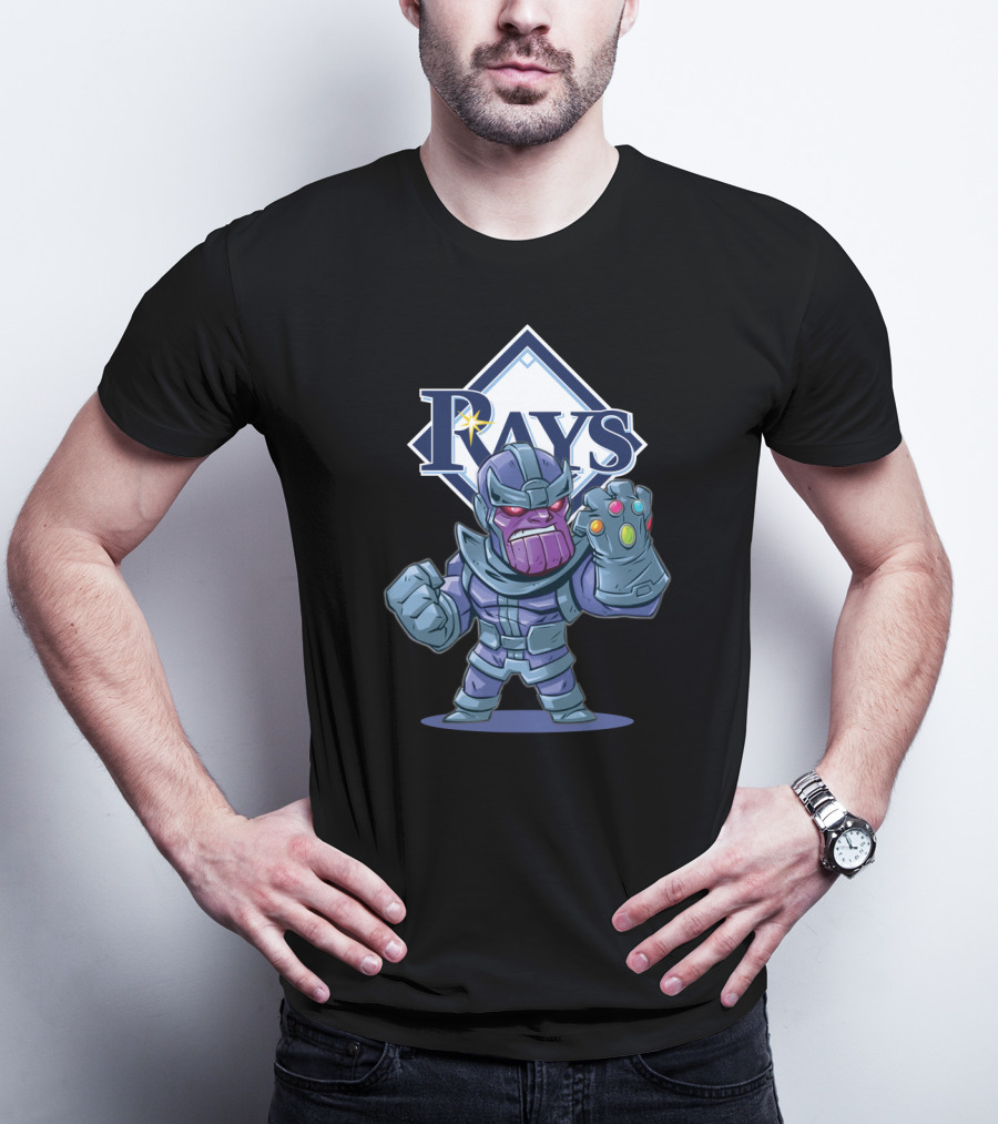 Tampa Bay Rays Fans Thanos Mashup With Infinity Gauntlet T-Shirt