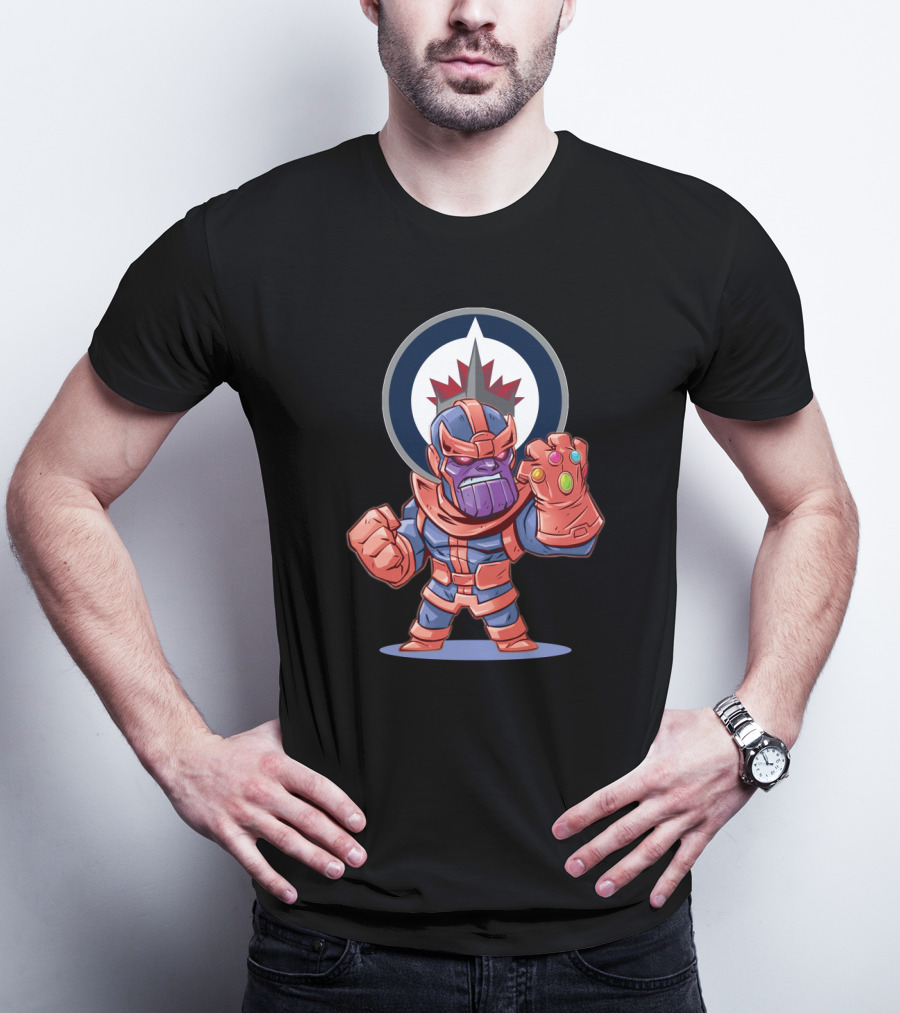 Thanos Meets Winnipeg Jets Fans With Infinity Gauntlet T-Shirt