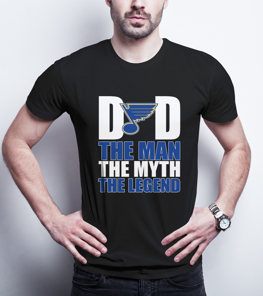 Dad St. Louis Blues The Man The Myth The Legend T-Shirt