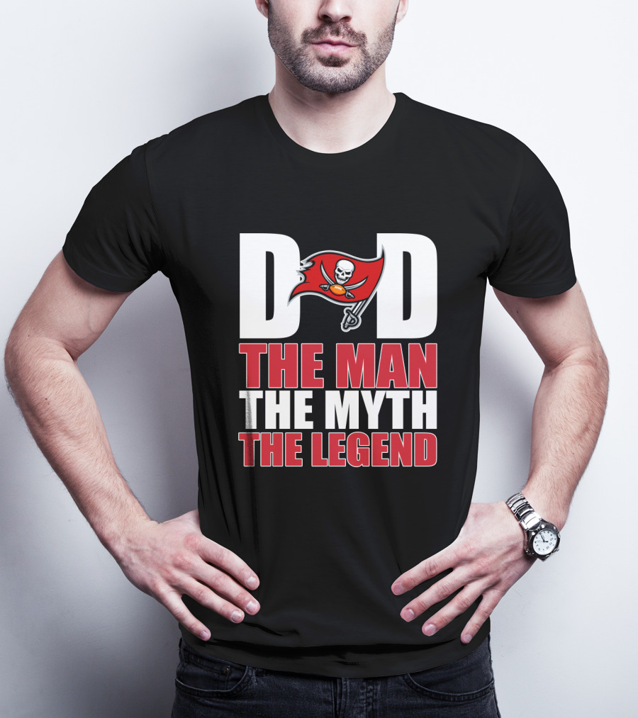 Tampa Bay Buccaneers Dad The Man The Myth The Legend Father's Day T-Shirt