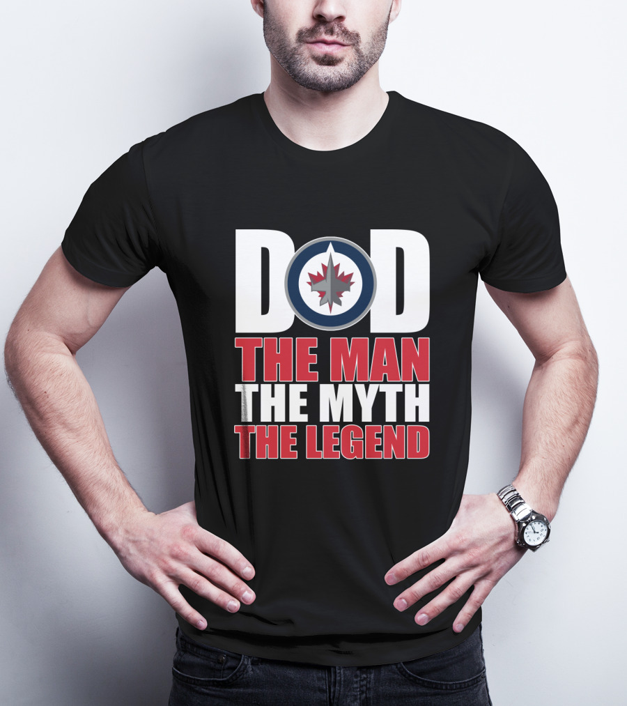 Winnipeg Jets Dad The Man The Myth The Legend T-Shirt