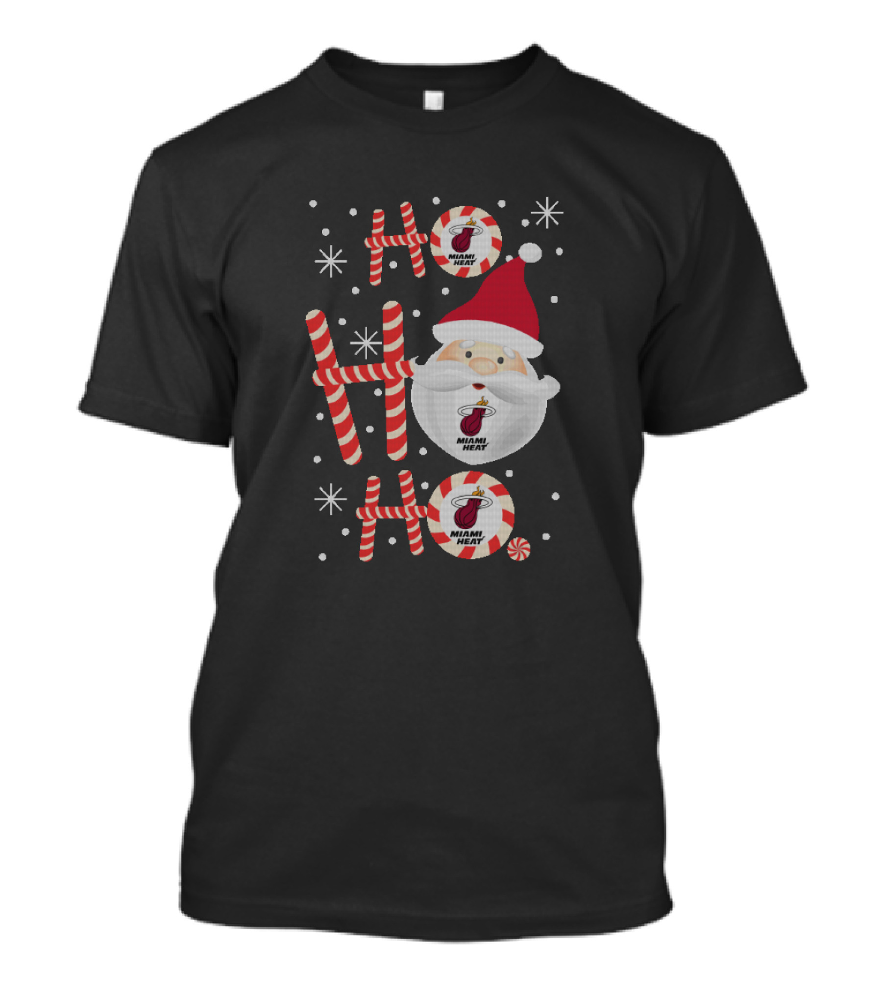 Santa Ho Ho Ho Miami Heat Christmas Fan Celebration T-Shirt