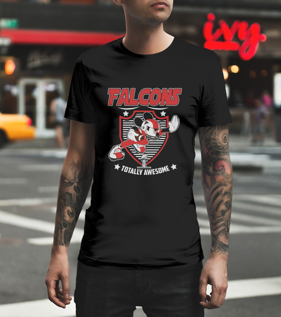Falcons Totally Awesome Mickey Football Fan T-Shirt