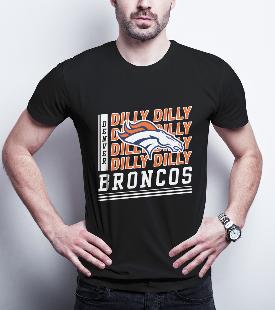Denver Broncos Dilly Dilly Broncos Bud Light Football Team T-Shirt