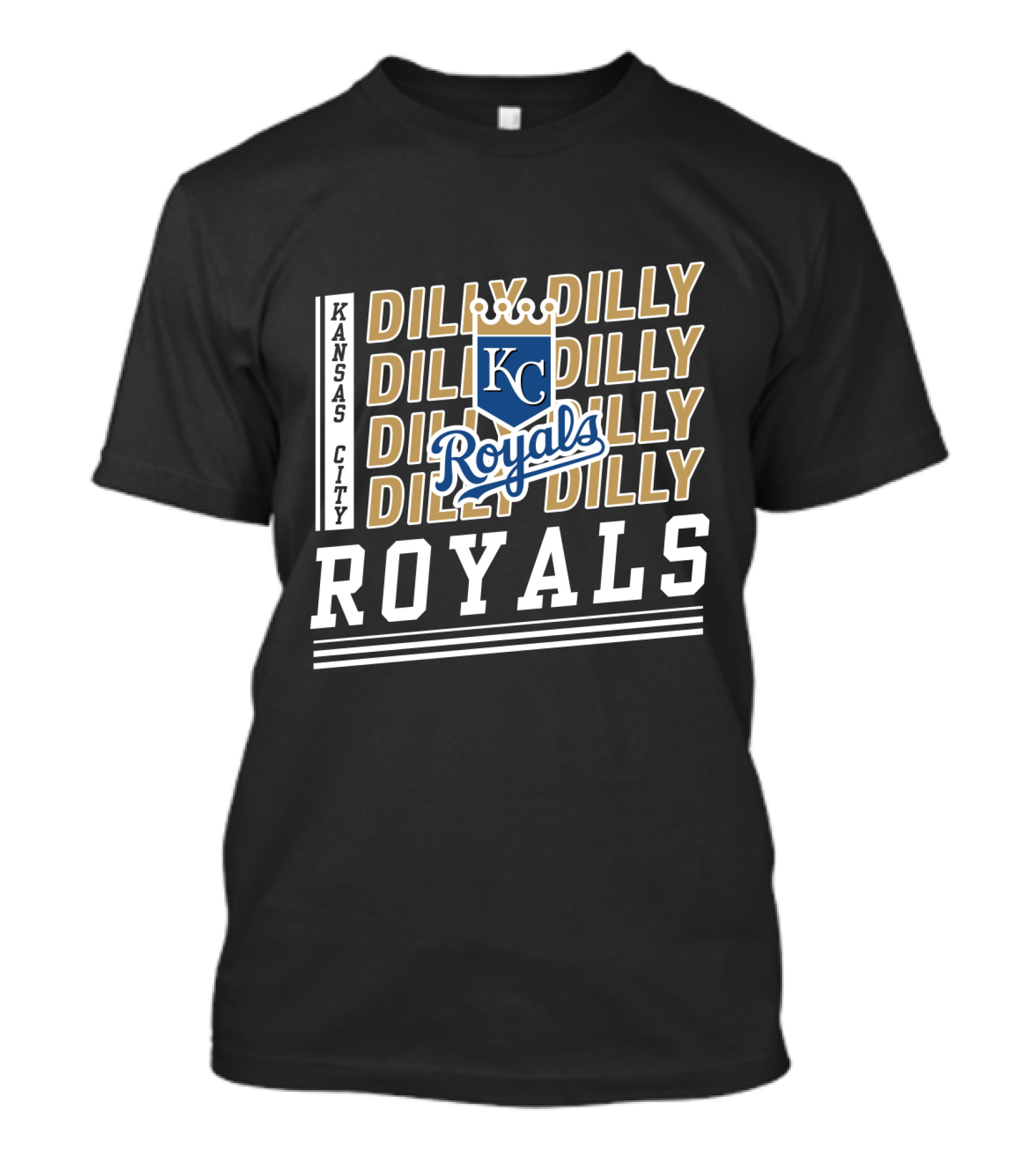 Kansas City Royals Dilly Dilly KC Royals Baseball Crest T-Shirt