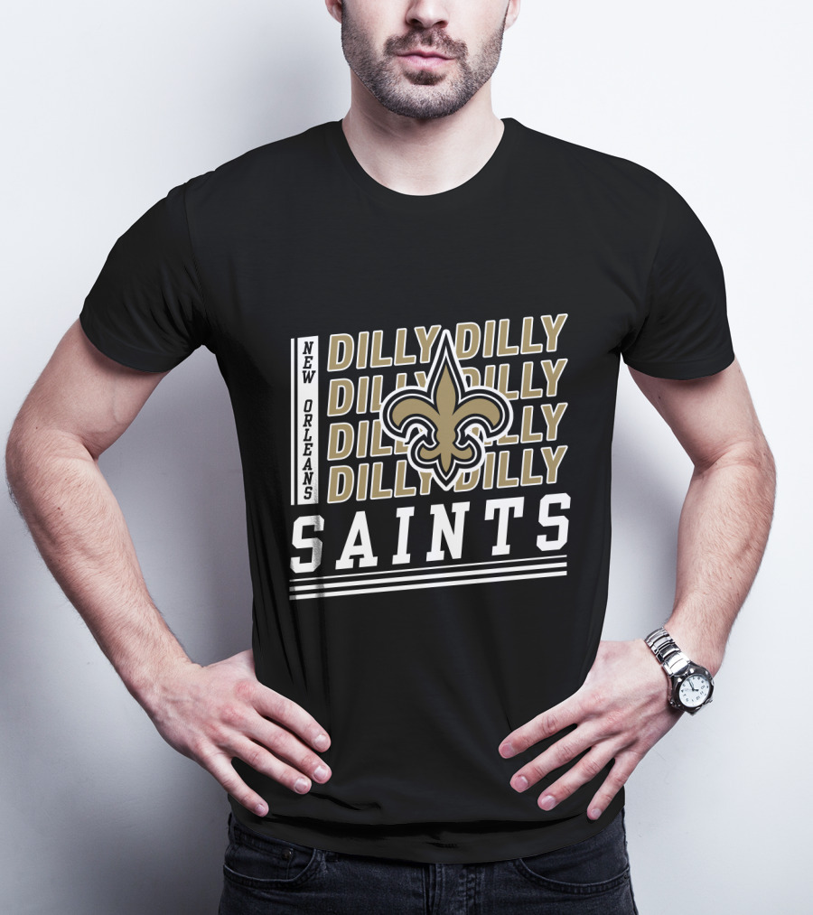 New Orleans Saints Dilly Dilly Fleur-De-Lis Bud Light T-Shirt