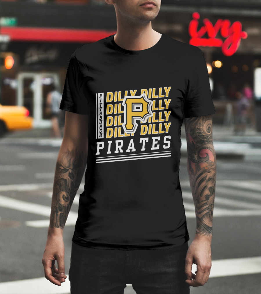 Pittsburgh Pirates Dilly Dilly P Logo Repeat T-Shirt