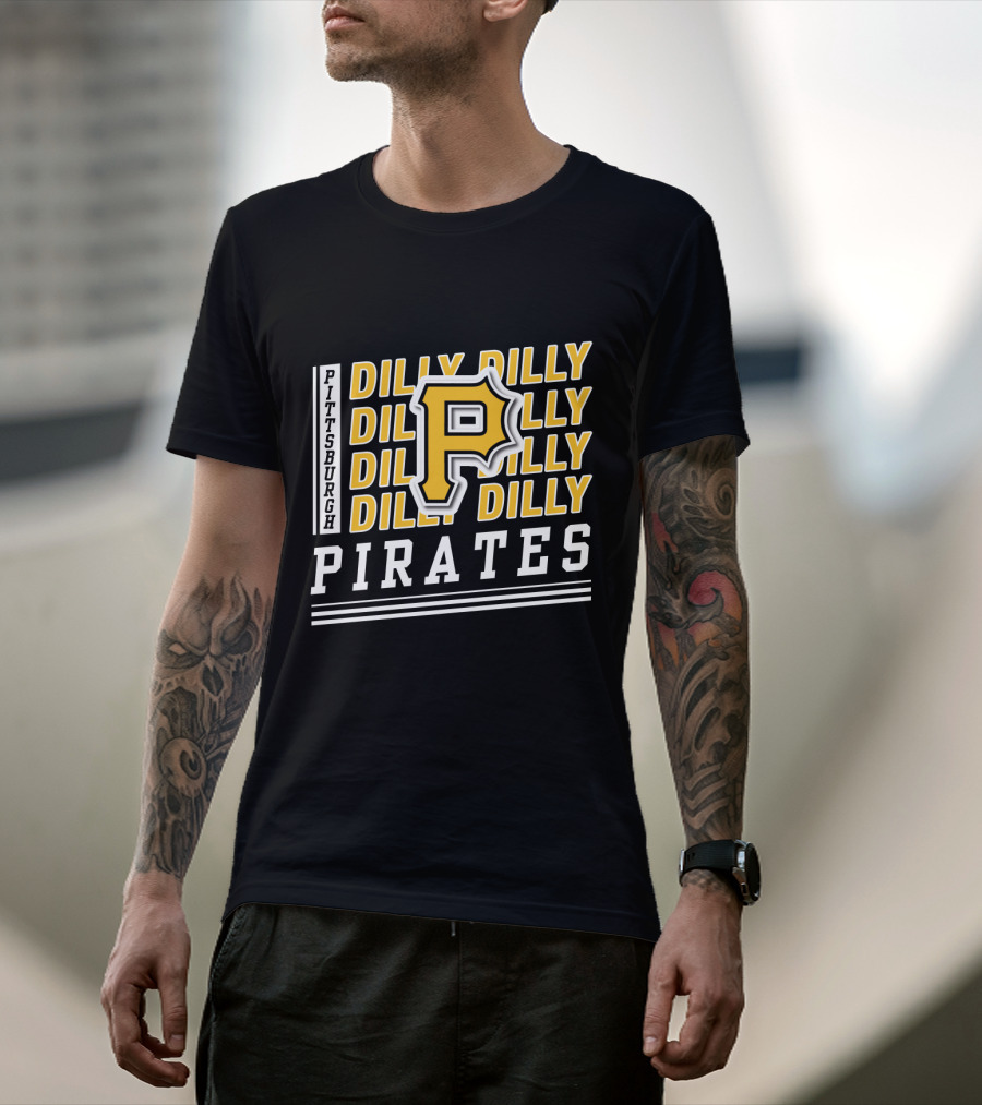 Pittsburgh Pirates Dilly Dilly P Logo Repeat T-Shirt