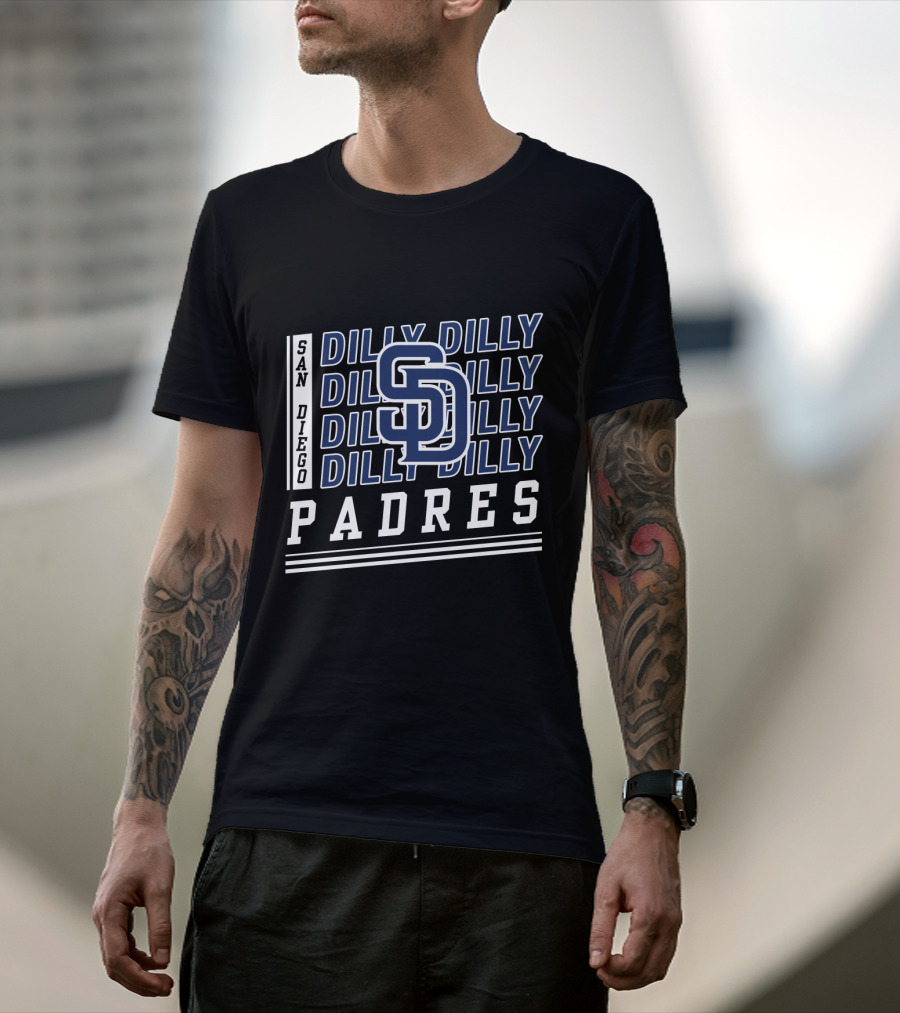 San Diego Padres Dilly Dilly SD Logo Baseball Fan T-Shirt