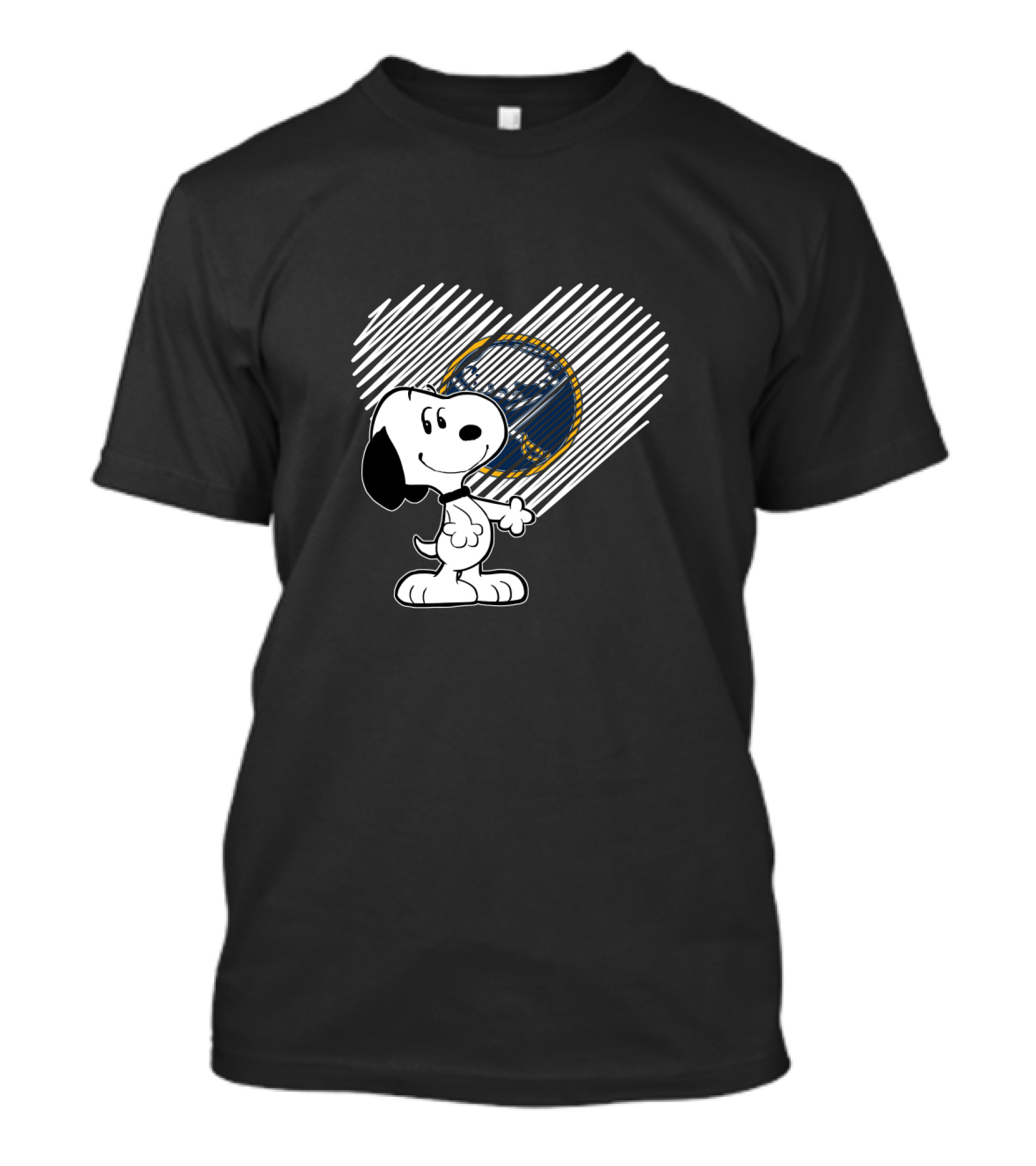Snoopy Heart Buffalo Sabres Hockey Team T-Shirt