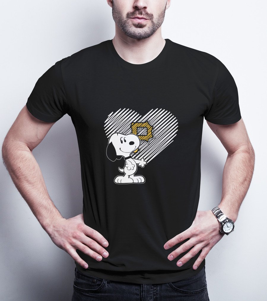 Snoopy Heart Pittsburgh Pirates T-Shirt