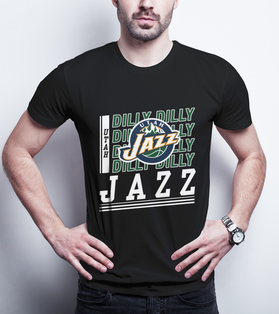 Utah Jazz Dilly Dilly Bud Light Basketball Fan T-Shirt