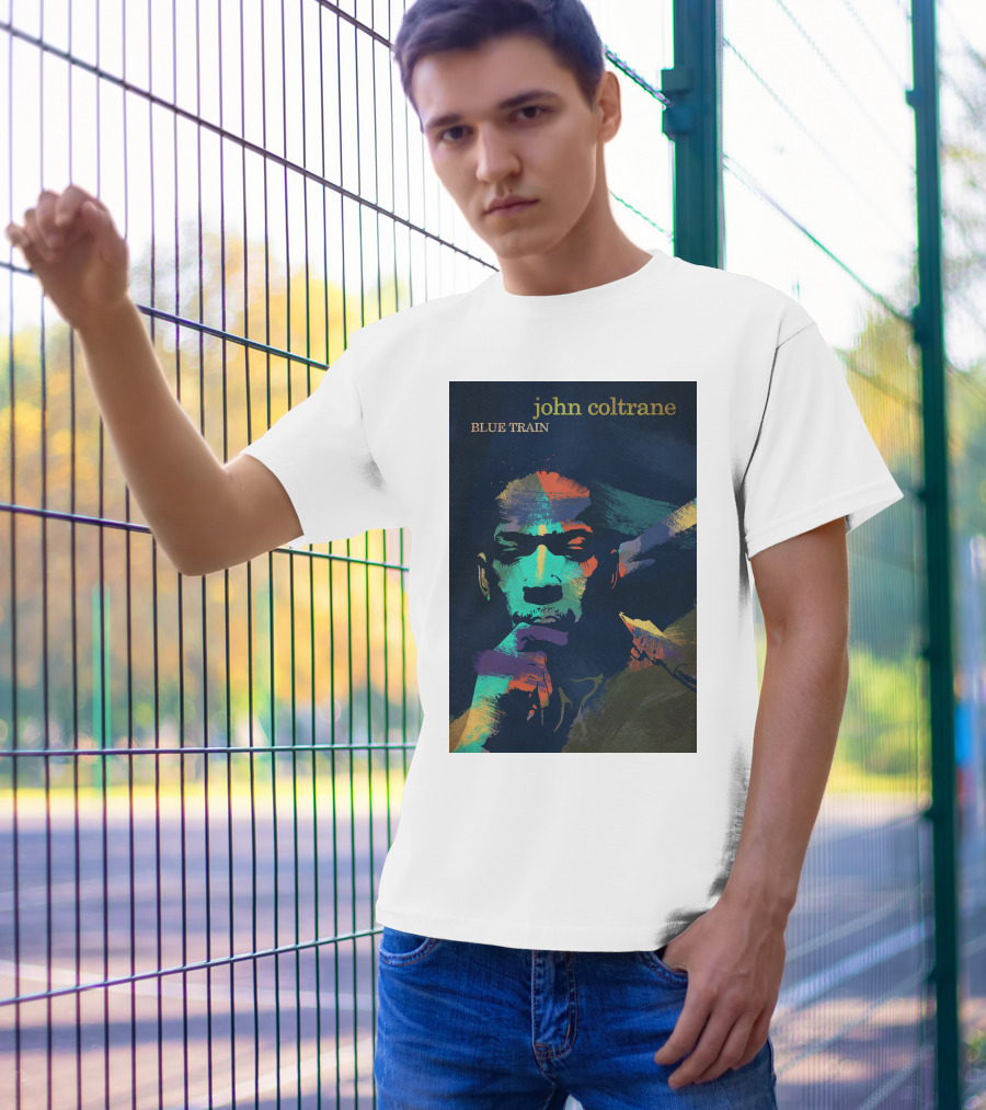 John Coltrane Blue Train Colorful Jazz Music Legend T-Shirt