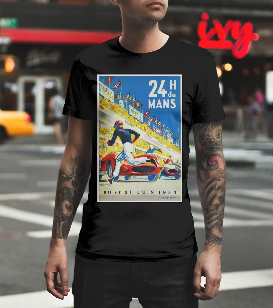 24 Heures Du Mans 20 Et 21 Juin 1959 Racing Event T-Shirt