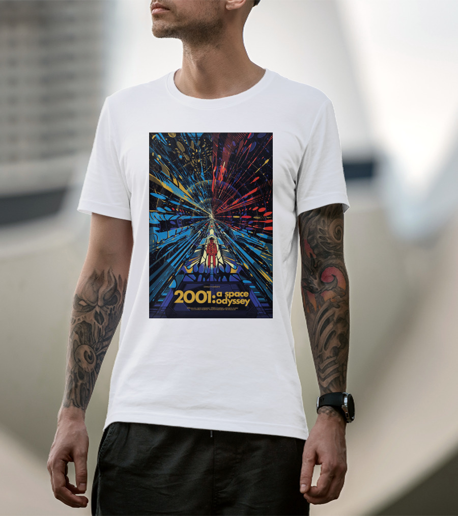 2001: A Space Odyssey Sci-Fi Psychedelic Explosion Astronaut Journey T-Shirt