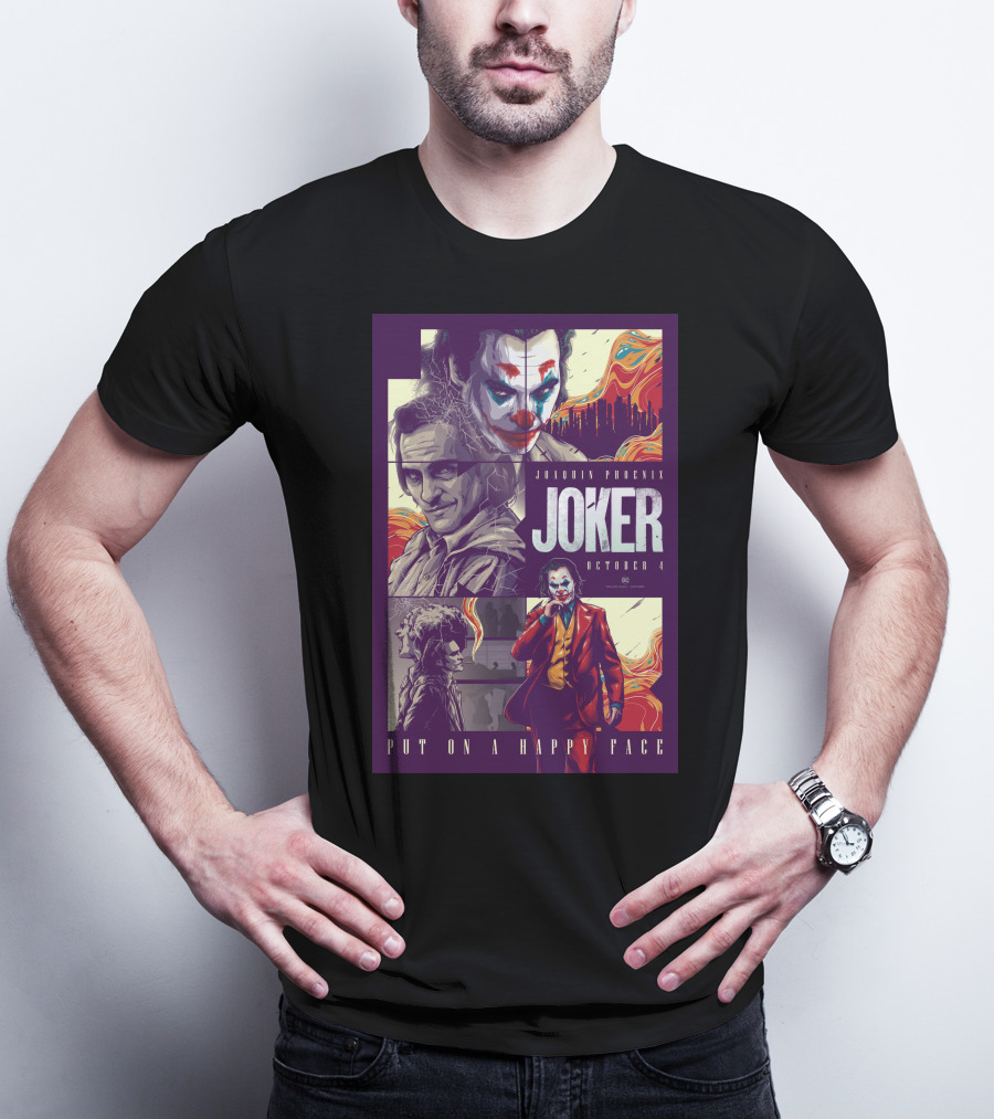 Joker Joaquin Phoenix October 4 Put On A Happy Face T-Shirt