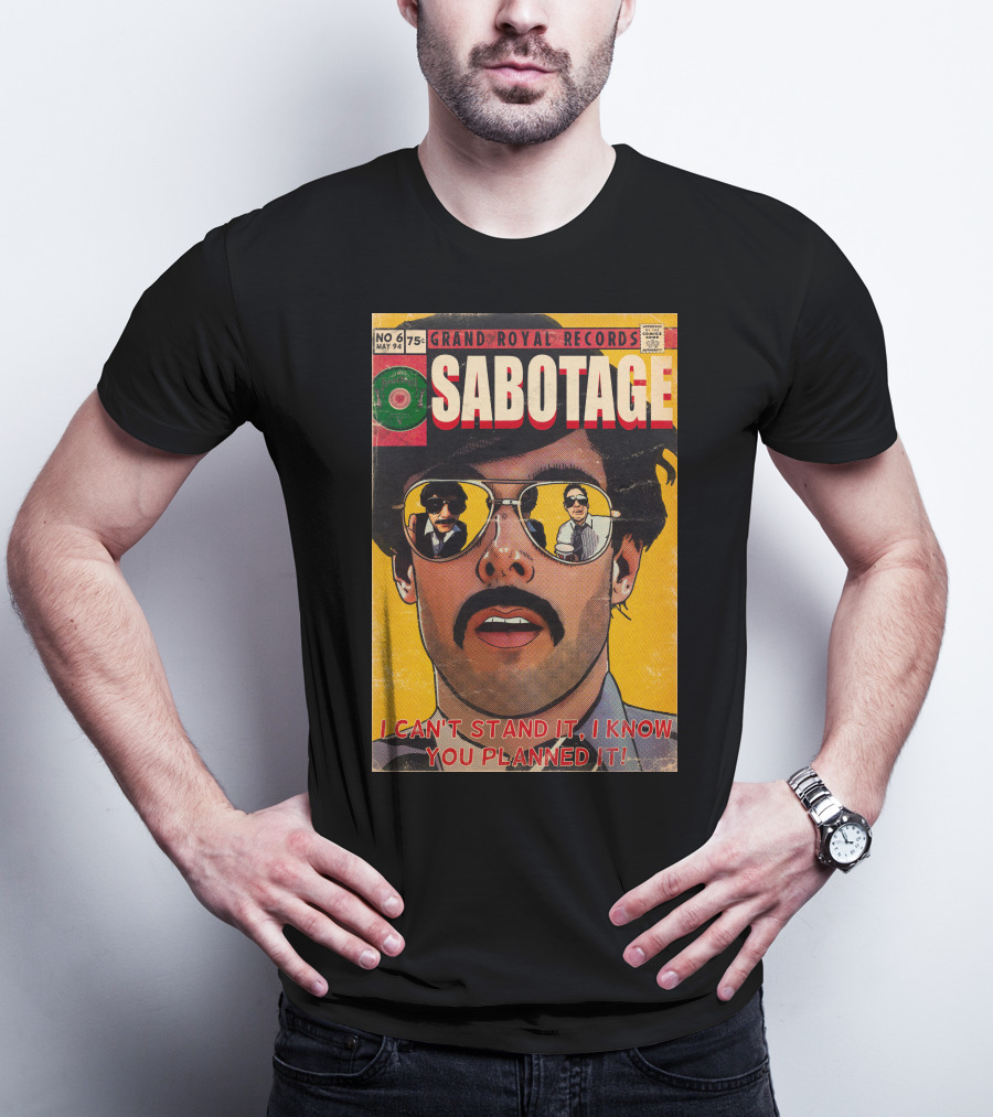 Grand Royal Records Sabotage Comic Cover No 6 May 94 I Can't Stand It I Know You Planned It T-Shirt