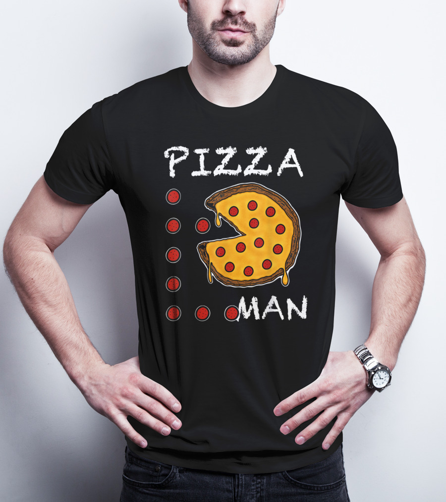 PIZZA MAN VIDEO GAMER PIZZA T-Shirt