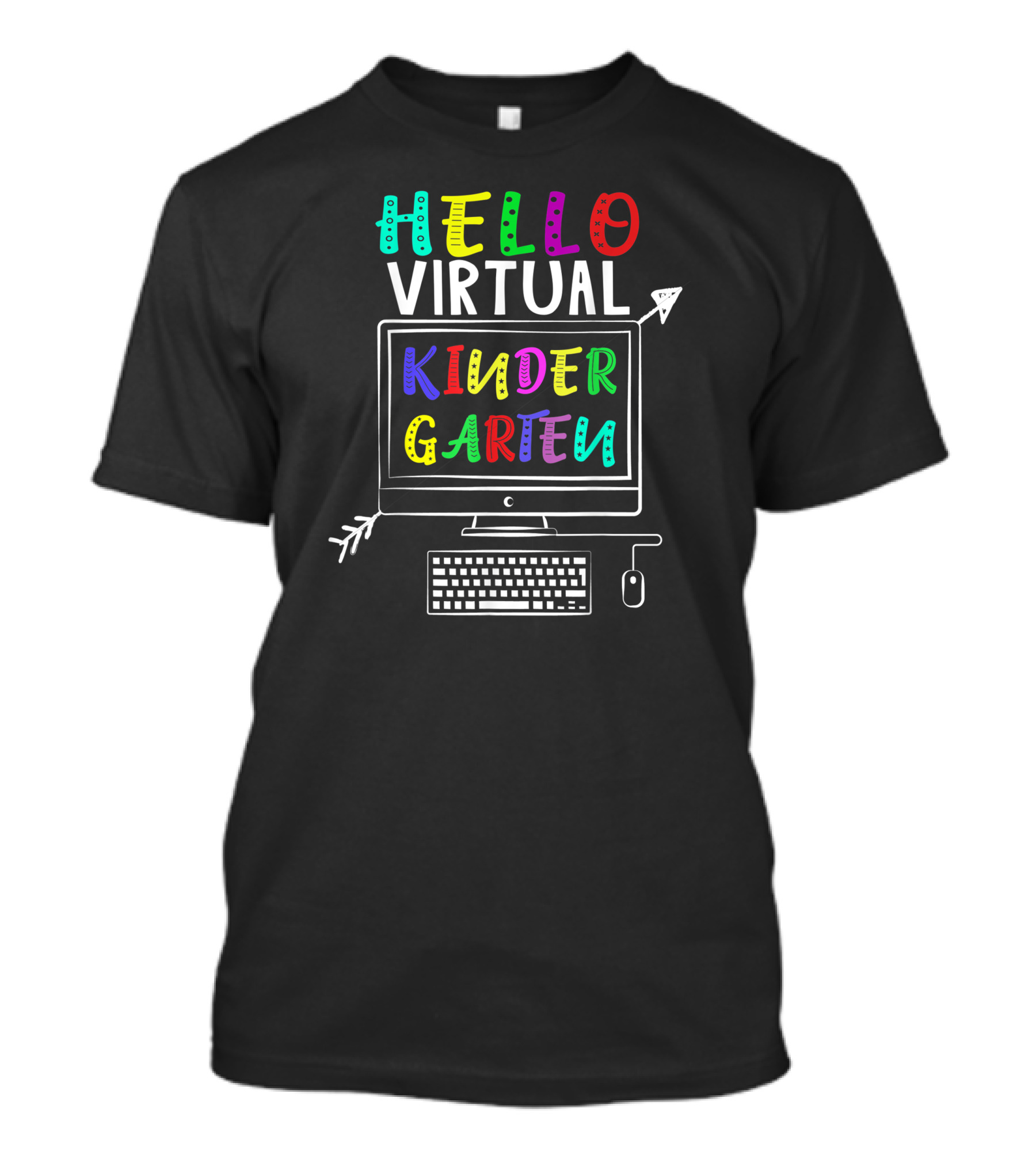 Hello Virtual Kindergarten Back To School Online Adventure T-Shirt