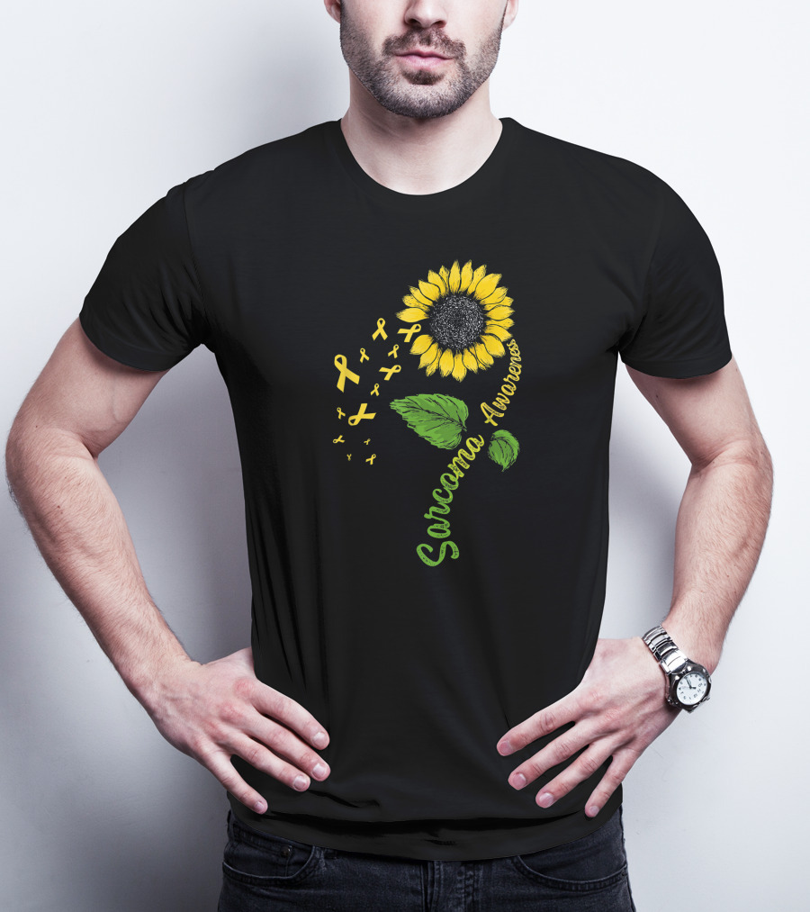 Sarcoma Cancer Awareness Survivor Flower Warrior T-Shirt