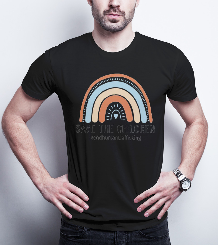 Save The Children #endhumantrafficking Rainbow T-Shirt