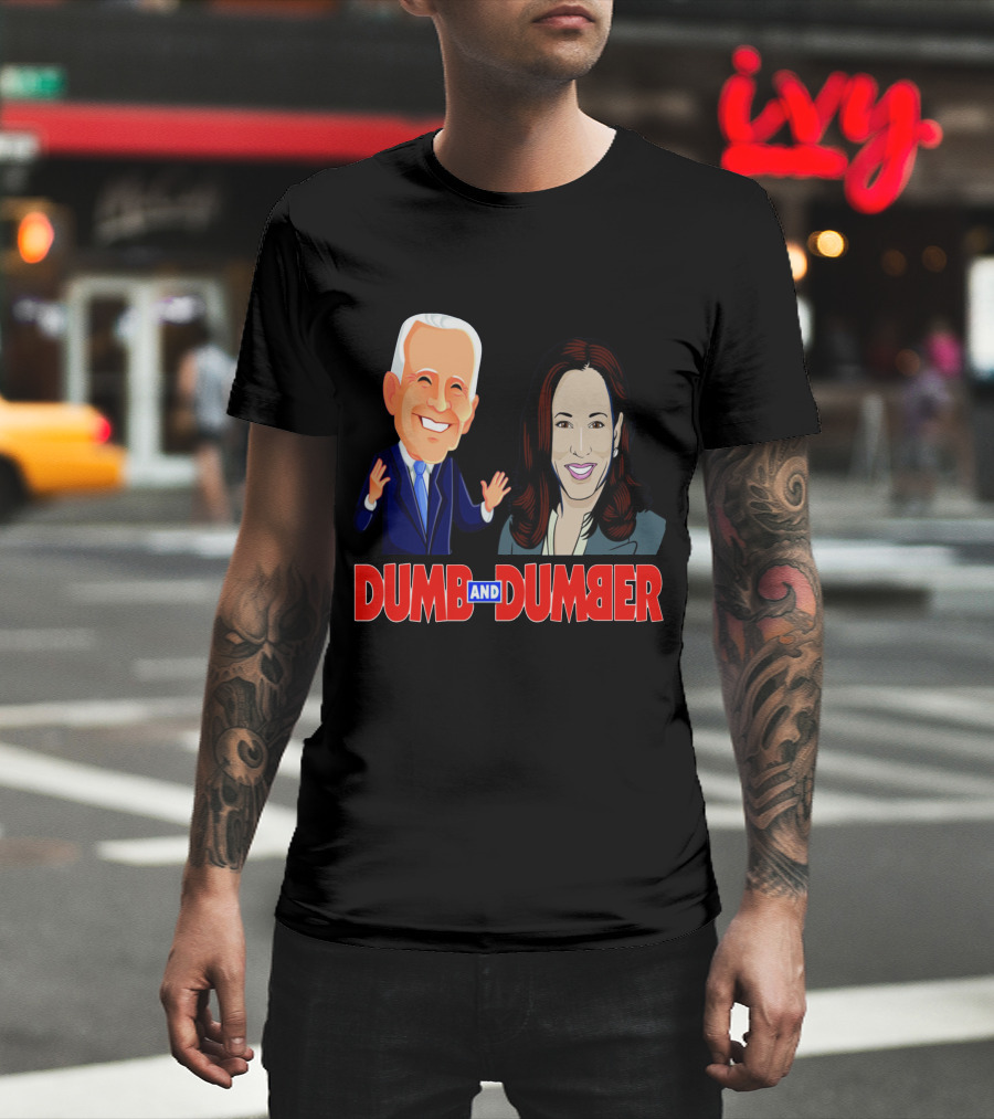 Dumb And Dumber Political Caricature Duo T-Shirt