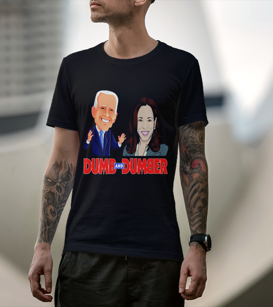 Dumb And Dumber Political Caricature Duo T-Shirt