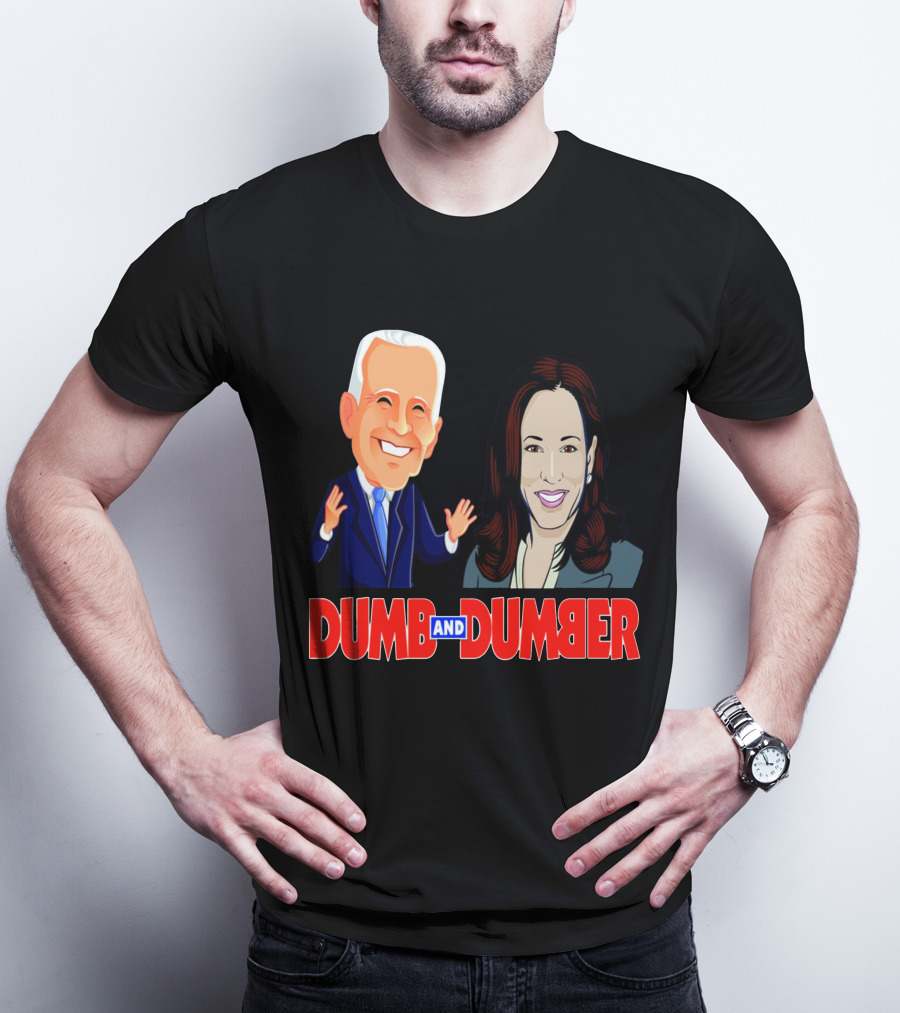 Dumb And Dumber Political Caricature Duo T-Shirt