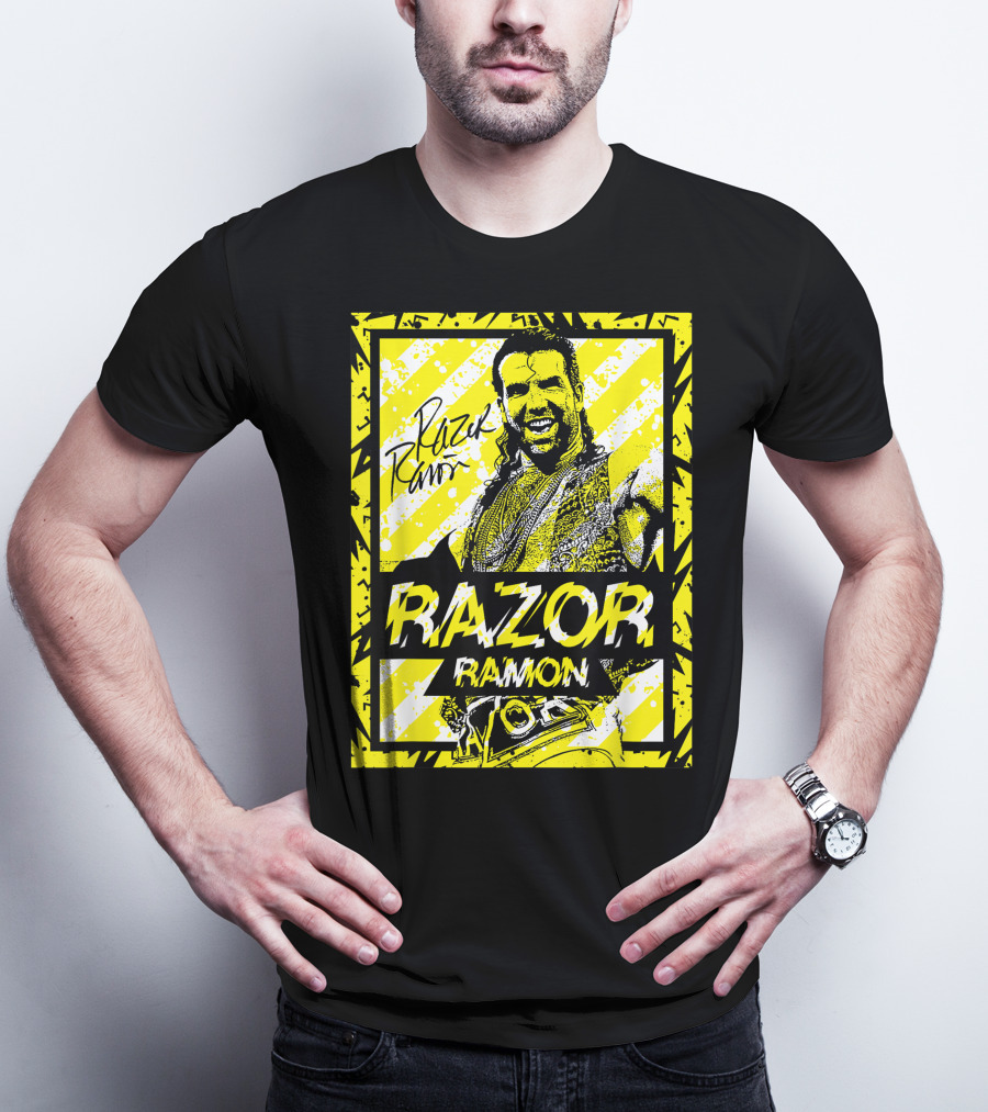 Razor Ramon Signature Yellow Stripes T-Shirt
