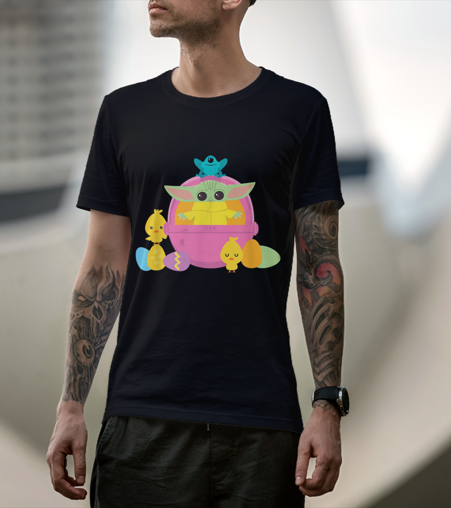 Baby Yoda Easter Chick And Egg Surprise T-Shirt