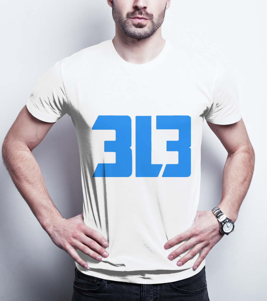 Detroit Lions 313 Bold Blue T-Shirt