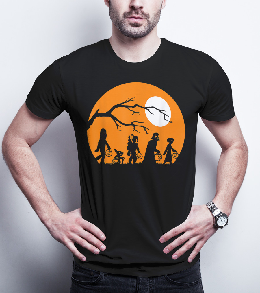 Trick Or Treat Halloween Characters Star Wars T-Shirt