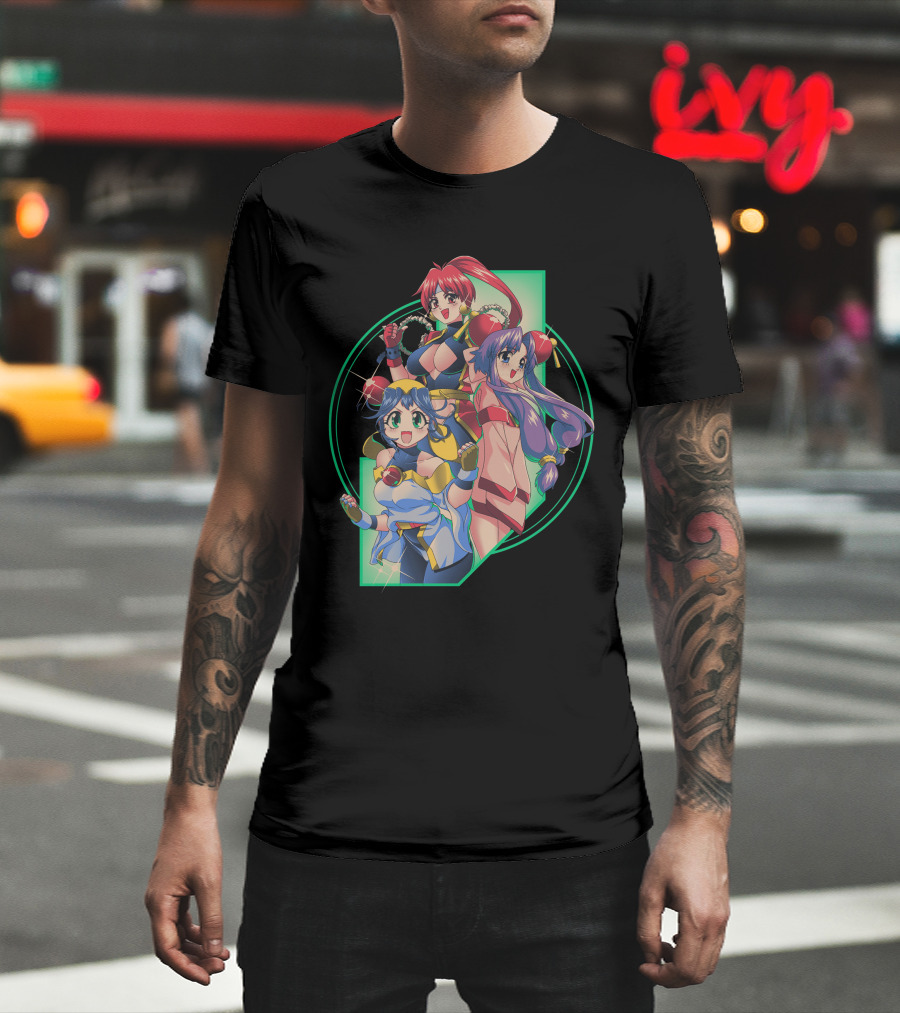 Robot Hearts Anime Trio Warriors T-Shirt