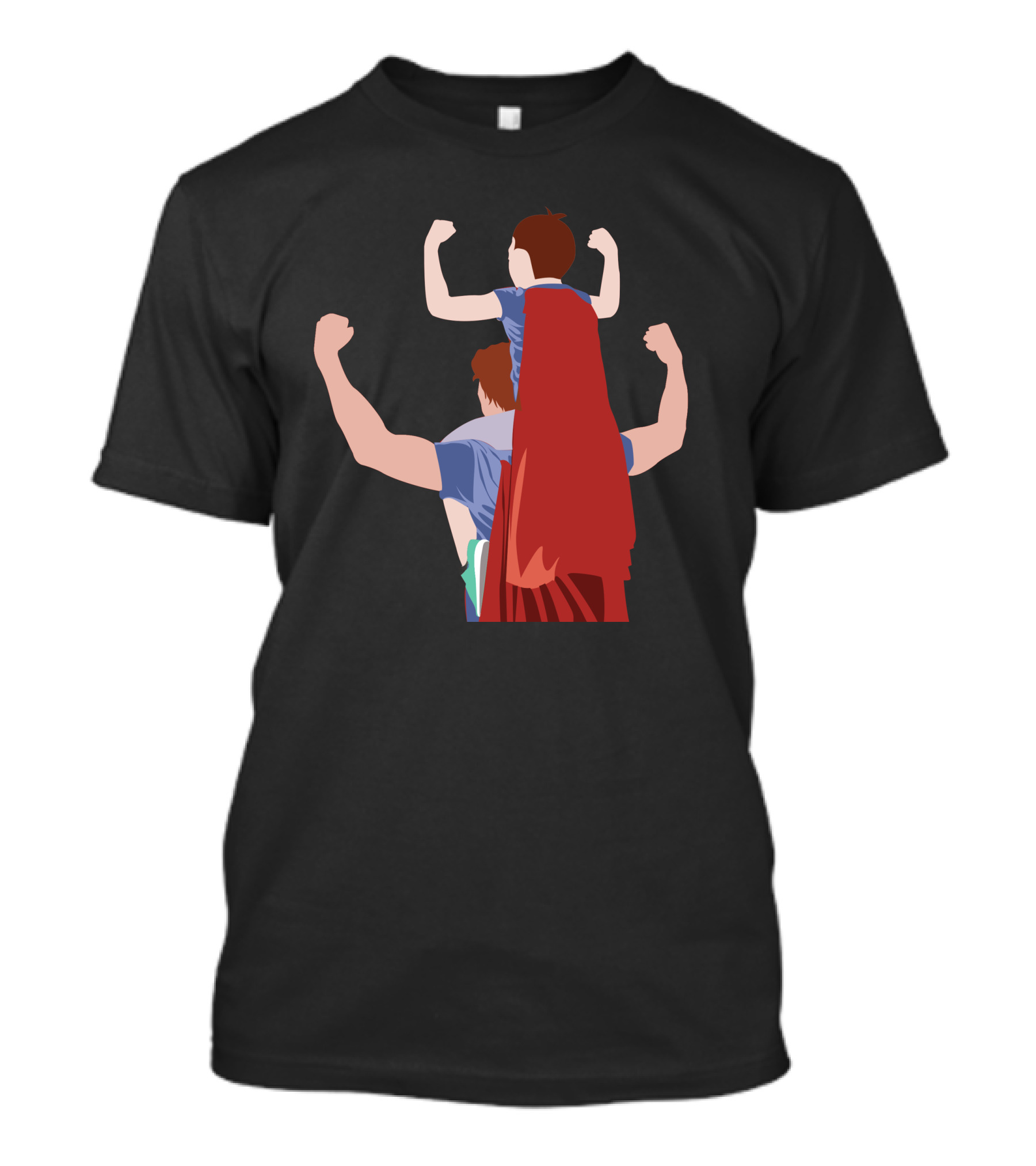 Justice Superman Heroes Family Bonding Strength Iconic T-Shirt