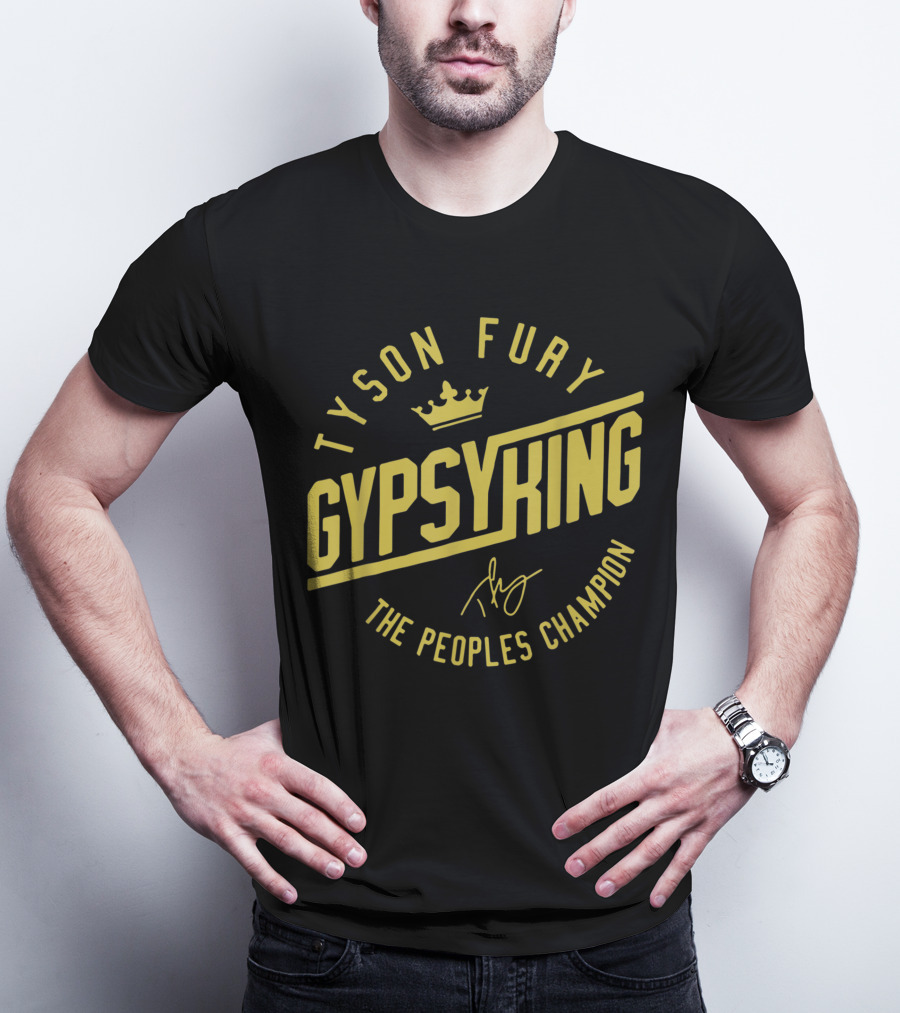 Tyson Fury Gypsy King Crown Logo The Peoples Champion T-Shirt