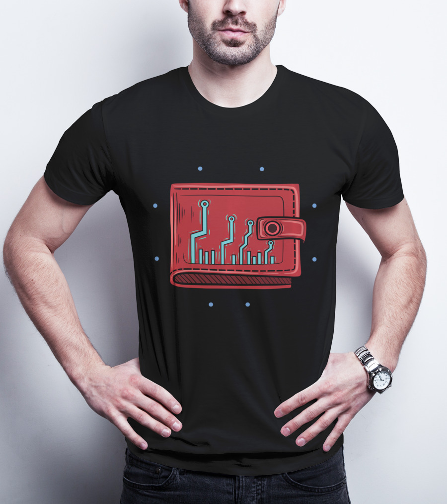 Blockchain Cryptocurrency Wallet Design HODL T-Shirt
