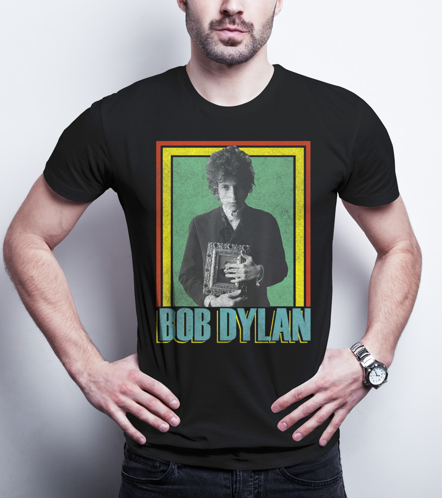 Bob Dylan Holding Framed Picture T-Shirt