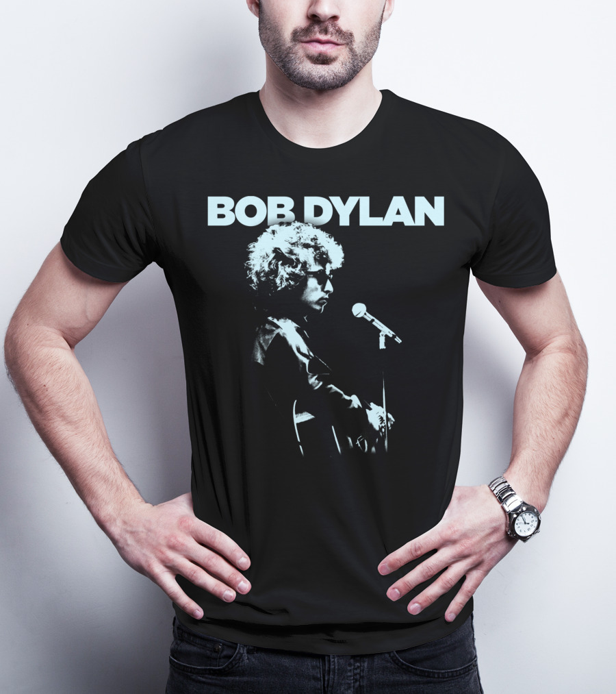 Bob Dylan Profile Microphone T-Shirt