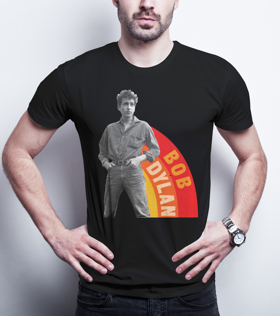 Bob Dylan Rainbow Photo T-Shirt