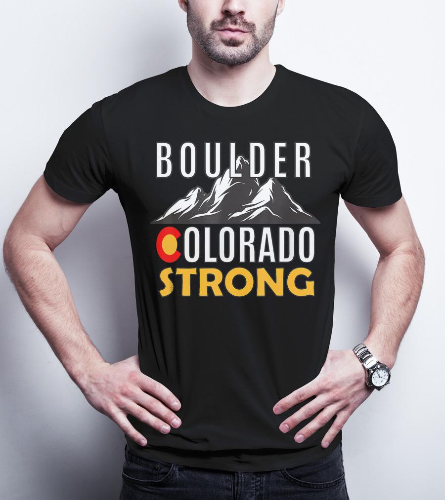BOULDER COLORADO STRONG Mountain T-Shirt