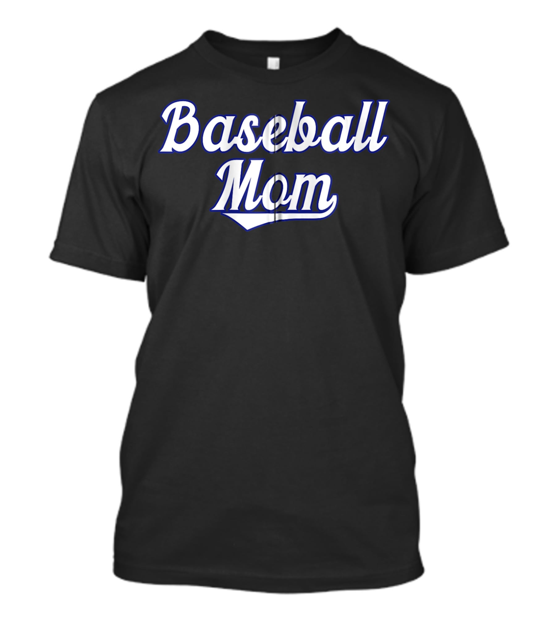 Classic Baseball Mom Swooping Text T-Shirt