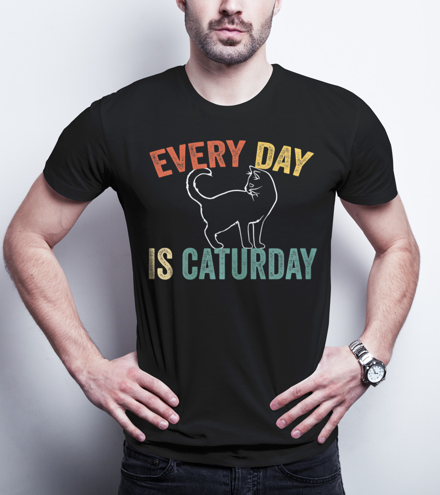 Every Day Is Caturday Cat Lover T-Shirt