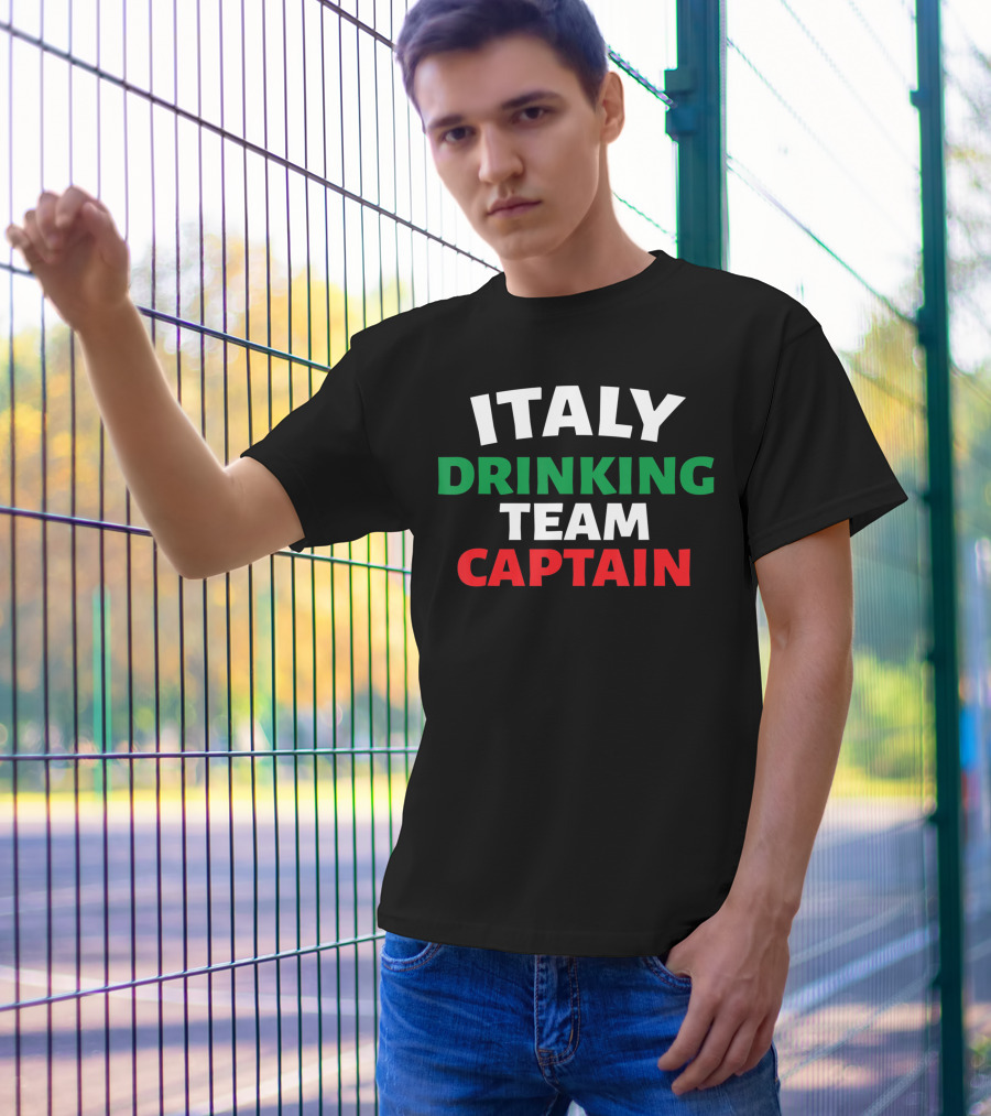 Italy Drinking Team Captain Italia T-Shirt
