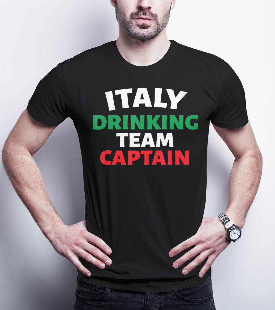 Italy Drinking Team Captain Italia T-Shirt