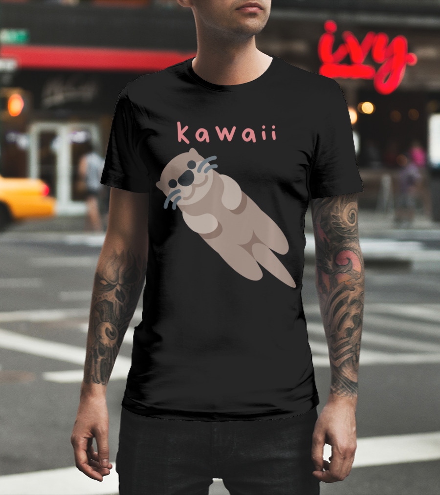 Kawaii Japanese Cute Sea Otter T-Shirt