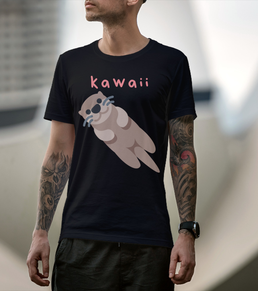 Kawaii Japanese Cute Sea Otter T-Shirt